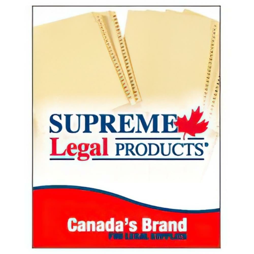 Supreme Litigation Tabs 26th Cut Singles 11" Buff Blank — The Supply Room