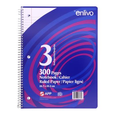 APP Coil Exercise Book, Ruled, 10.5"x8", 300pg, 3-Subjects — The Supply ...