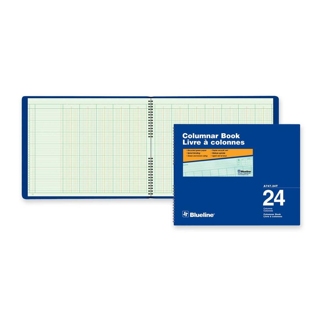Blueline 747 Series Columnar Book — The Supply Room